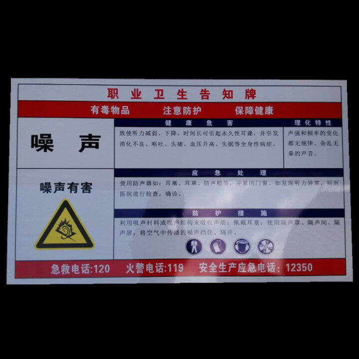 Customized Occupational Disease Hazard Notice Board Dangerous Goods ...