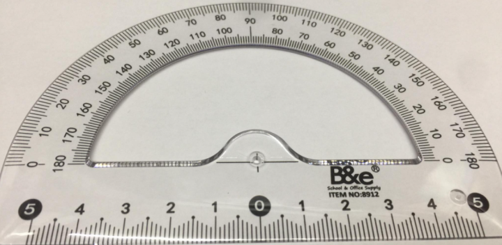 YMS Protractor 180 Degrees #8912 1PC | Lazada PH