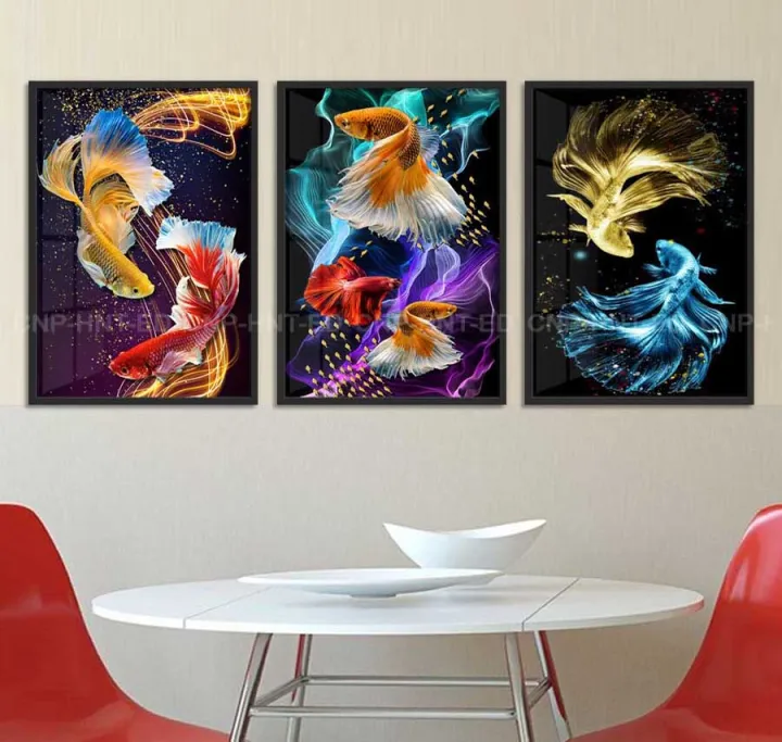BETTA FISH COLLECTION - 3 in 1 SET Gallery Frames | Lazada PH