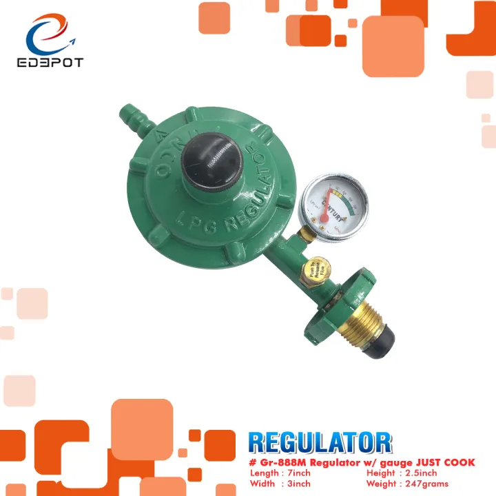 Edepot Regulator with Gauge Gr-888M | Lazada PH