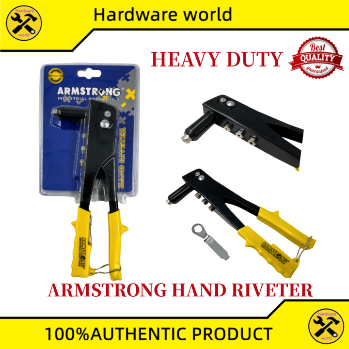 HARDWARE WORLD ARMSTRONG HAND RIVETER YELLOW | Lazada PH
