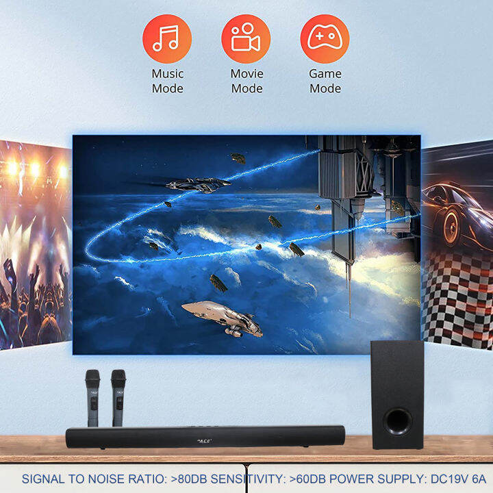 ACE ET-k-31TS Bluetooth Soundbar with Subwoofer | Lazada PH
