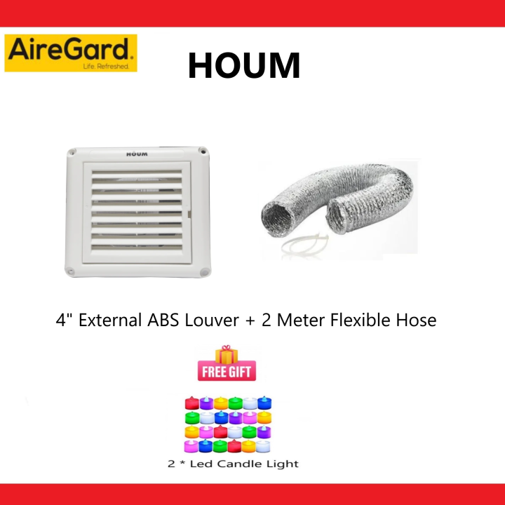 HOUM WALL VENT KIT ROUND 2.0 ABS + FILTER - HOU-WVK2AP | Lazada