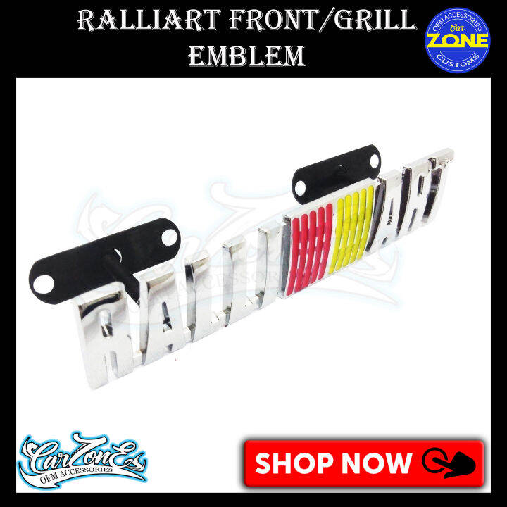 Ralliart Emblem Front / Grill Matte Black | Lazada PH