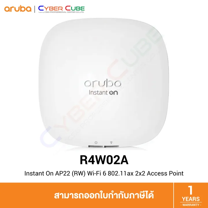 Aruba Instant On ( R4W02A ) AP22 (RW) 2x2 Wi-Fi 6 802.11ax Indoor ...