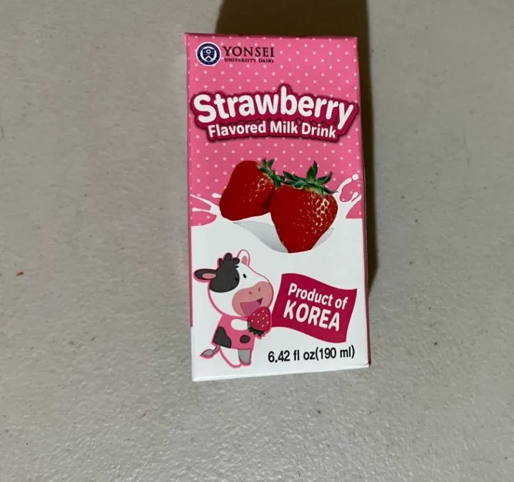Yonsei Strawberry Flavored Milk Drink 190ml | Lazada PH