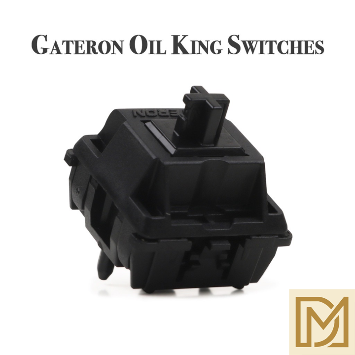 Gateron Oil King Switches Black Linear Switches 5 pin Mechanical Thocky ...