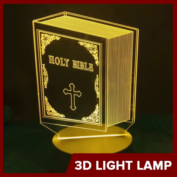 Holy Family Design 3D LED Light Optical Illusion Light Desk Lamp 1Pc 20 ...