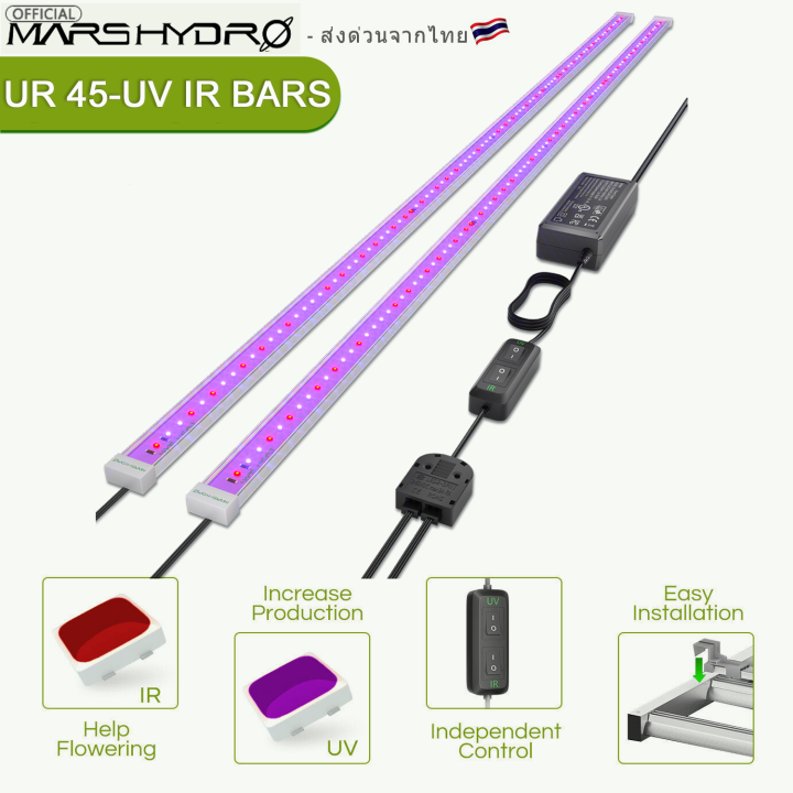New[ส่งฟรี]2023 Mars Hydro UR45 LED Grow Light For UV & IR Supplement ...