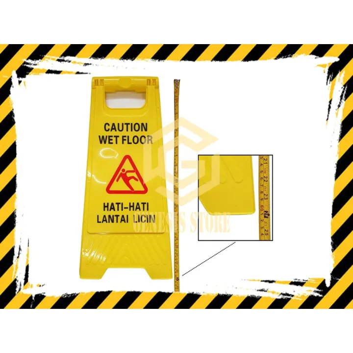 CAUTION WET FLOOR SIGN RAMBU - RAMBU PAPAN PERINGATAN PENANDA AWAS ...