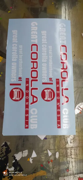 sticker cutting stiker toyota great corolla | Lazada Indonesia