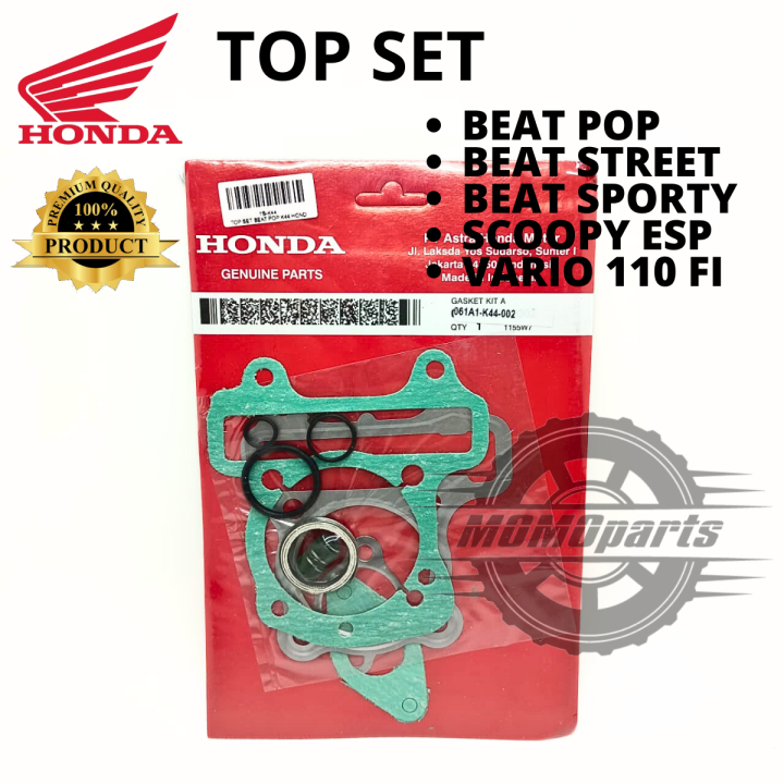 ORIGINAL PAKING GASKET TOP SET TOPSET HONDA K44 BEAT POP ESP SPORTY ...