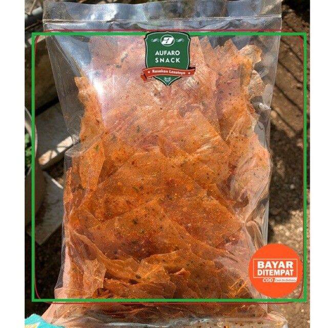 KERIPIK KACA PEDAS DAUN JERUK 250 GRAM KRIPCA AUFARO SNACK | Lazada ...