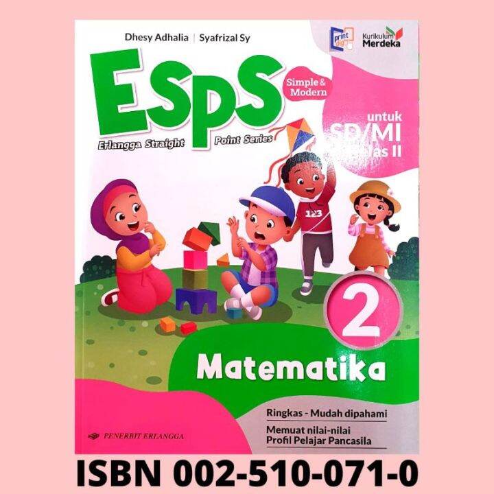 Erlangga- Esps Matematika Kelas 2 SD/MI Kurikulum Merdeka | Lazada ...