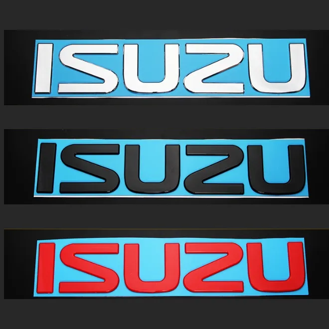 40X8cm Front emblem sticker for ISUZU 100P 600P Front panel logo Letter ...