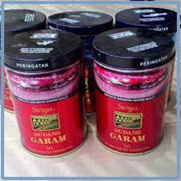 1 PAKET ISI 5 PCS KALENG KOSONG SURYA , MULTI FUNGSI UNTUK KERAJINAN ...