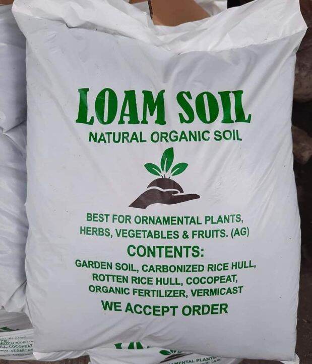 LOAM SOIL NATURAL ORGANIC SOIL (MAXIMUM OF 2 SACKS) | Lazada PH