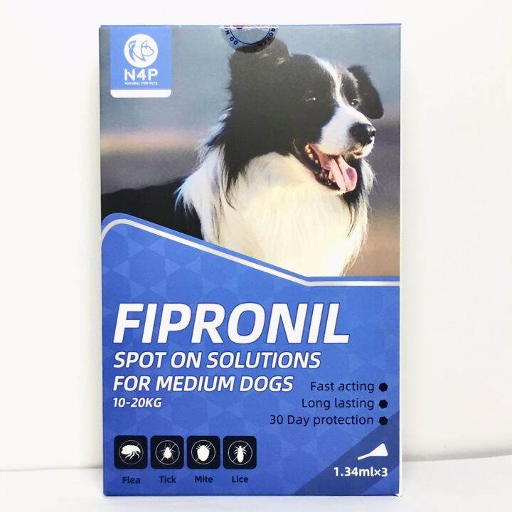 [SOUTH VET] Fipronil Spot on Solution for Medium Dogs (10-10kg) Drops ...