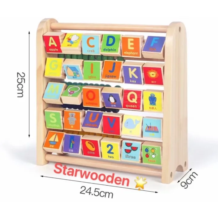 dancing cactus ABC-123 Learning Abacus Toy - Math Manipulatives Numbers ...