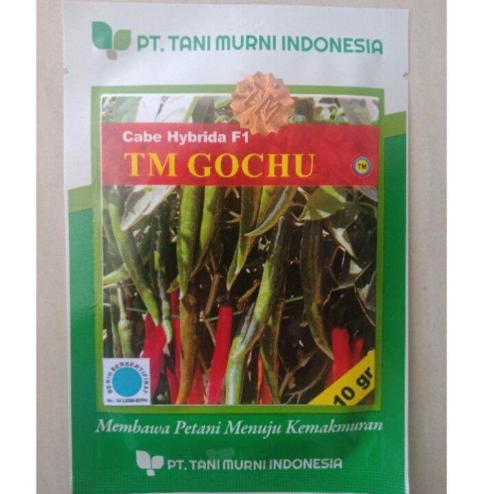 Benih Cabe Merah Besar TM GOCHU 10 gr Bibit Lombok Teropong Hibrida ...
