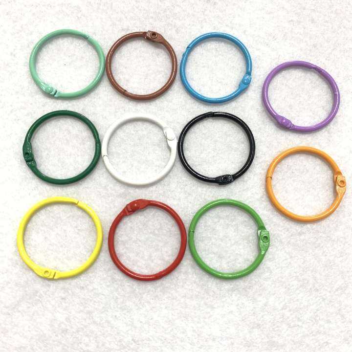 Ring Lingkaran Warna Buka Tutup Gantungan Kunci Satuan Metal Ganci ...