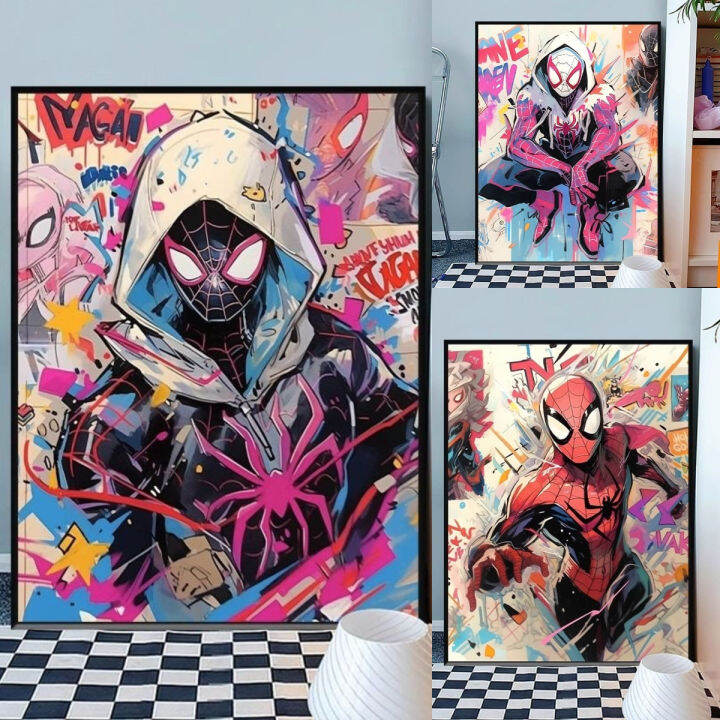 ORFON/20×30 with frame/paint by number/spider man/diy painting by ...