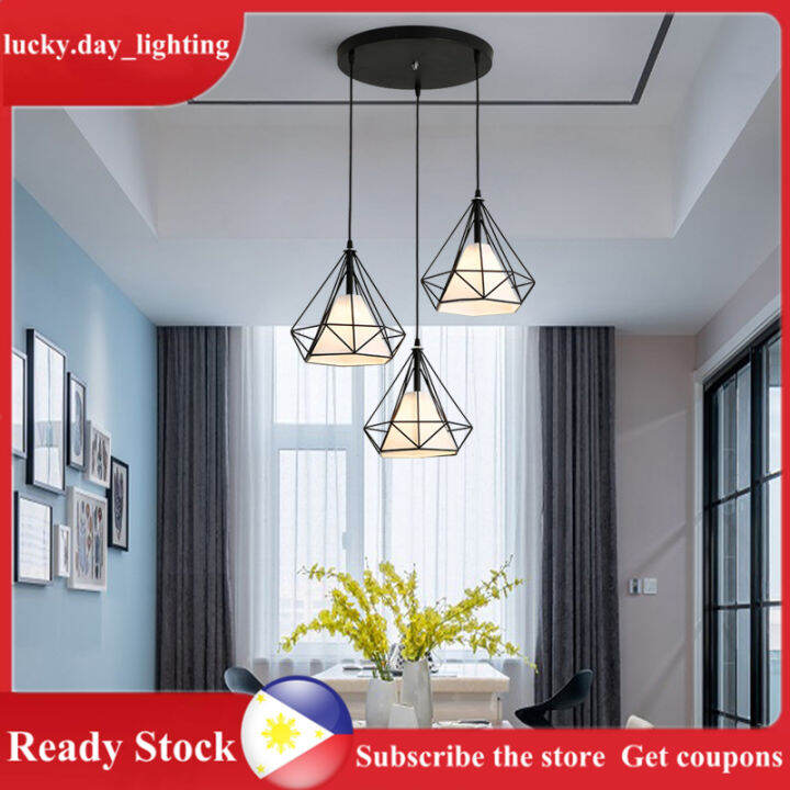 Three Head Chandelier Hang Light Dining Table Bar Counter Lighting Nordic Bedroom Drop Light ...