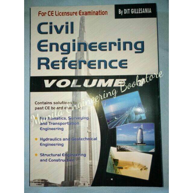 flash sales ORIGINAL Civil Engineering Reference Volume 1 by Gillesania ...