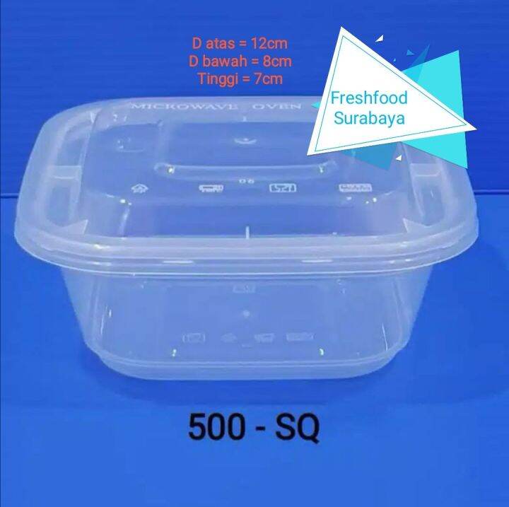 Thinwall DM square ukuran 350ml ecer per 10pcs | Lazada Indonesia