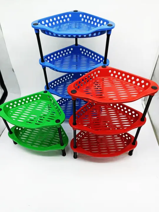 Plastic Bathroom Corner Storage Layer Multipurpose Utility Organizer ...