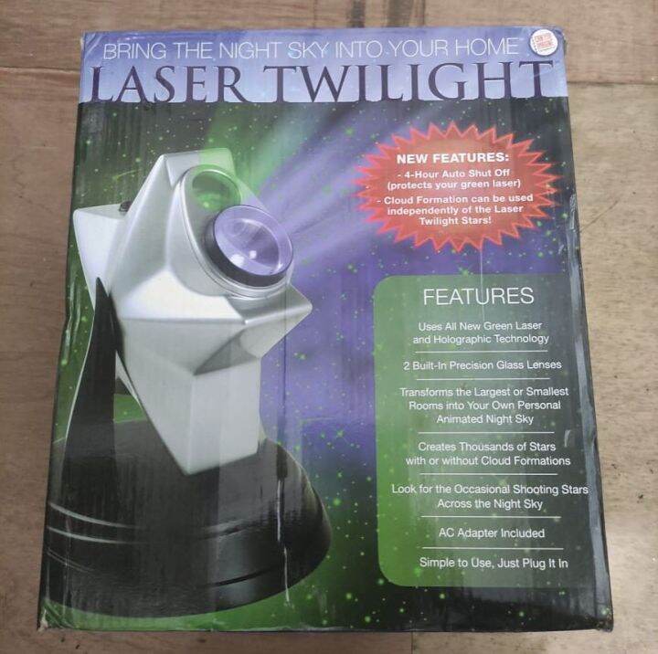 Laser Twilight Stars Projector Starry Light Show LED Galaxy Star Night ...