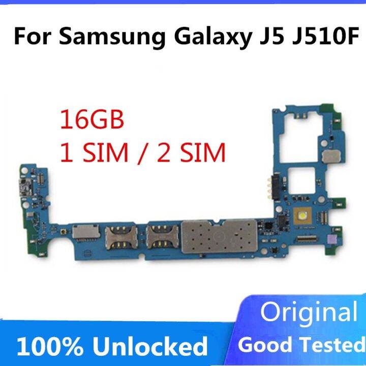 Original For Samsung Galaxy J5 2016 J510F 16GB Unlocked Motherboard ...