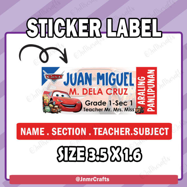 STICKER NOTEBOOK LABEL ALL IN ONE - JnMrcrafts | Lazada PH