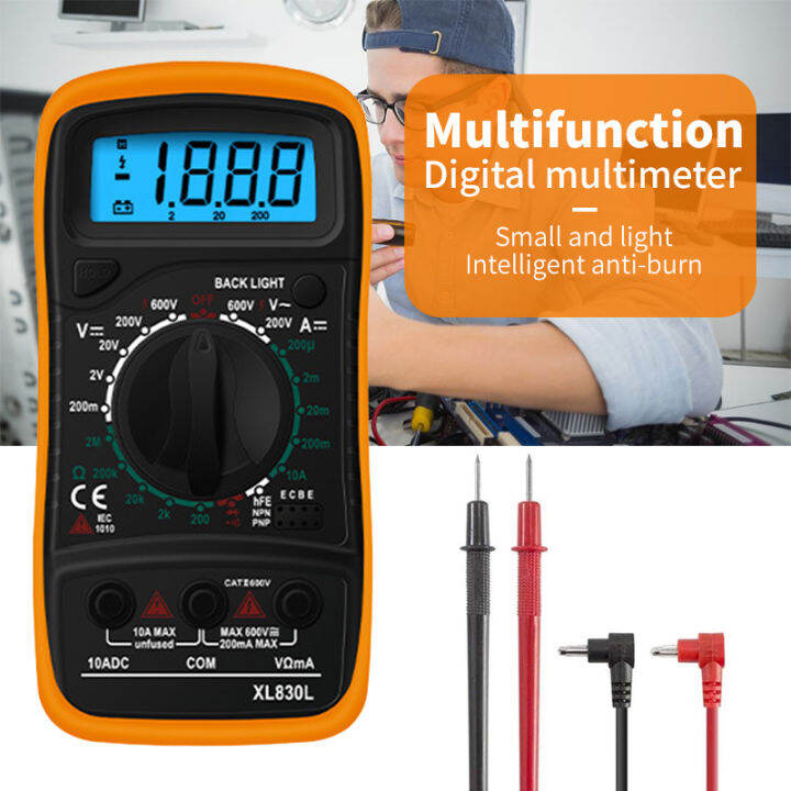 Digital Multimeter Volt Meter Ammeter Ohmmeter Multi Tester With Diode ...