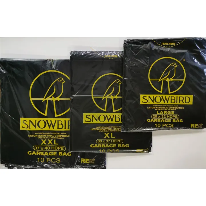 Snowbird Garbage / Trash Plastic Bag (10 Pieces / Pack) | Lazada PH