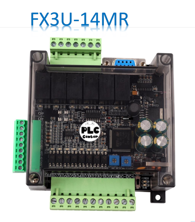 PLC BOARD FX3U-14MR Analog Input 6ch. Analog output 2ch. RS485+RTC function | Lazada.co.th