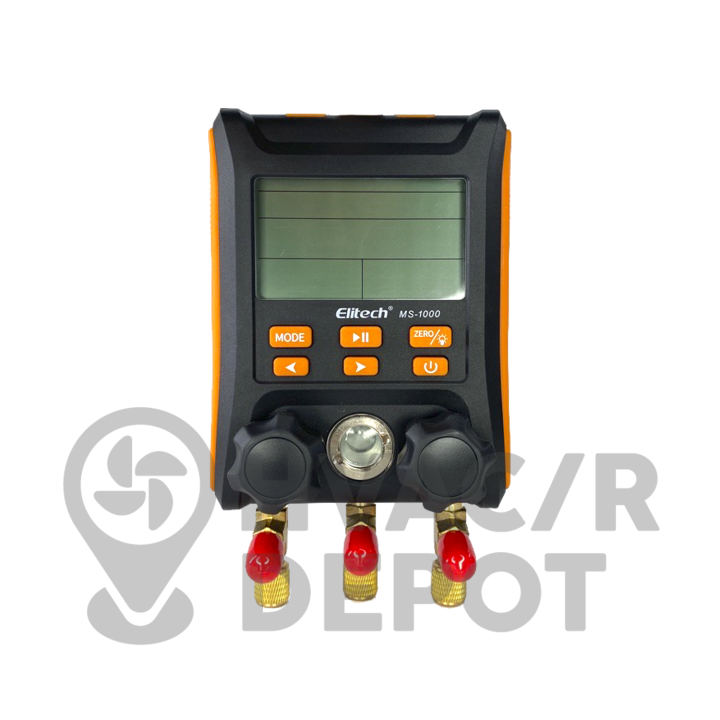 Elitech Manifold Set MS-1000 (Digital maniold with 2 valves, temp probes, with SH and SG ...