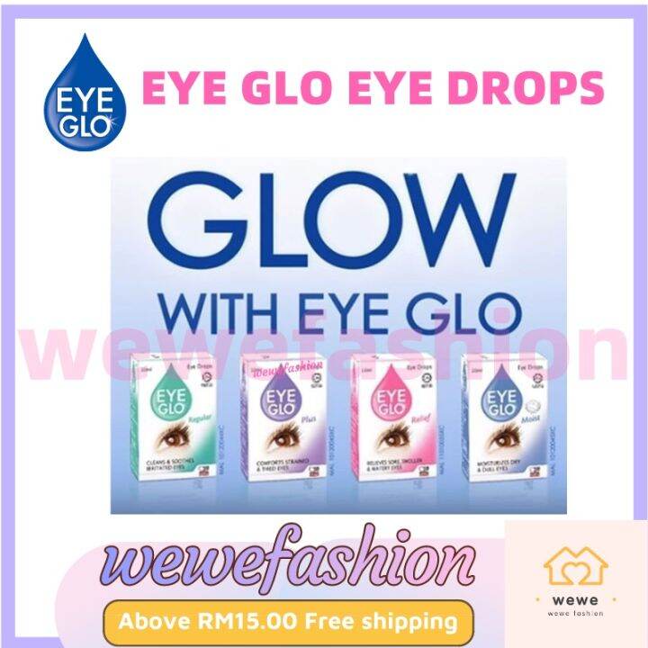 READY STOCK!!!EYE GLO REGULAR/ RELIEF/ PLUS / MOIST EYE DROPS (10ML ...