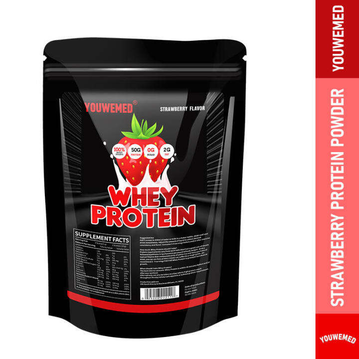 Strawberry flavored protein powder,Whey Natural 100% Whey Protein ...
