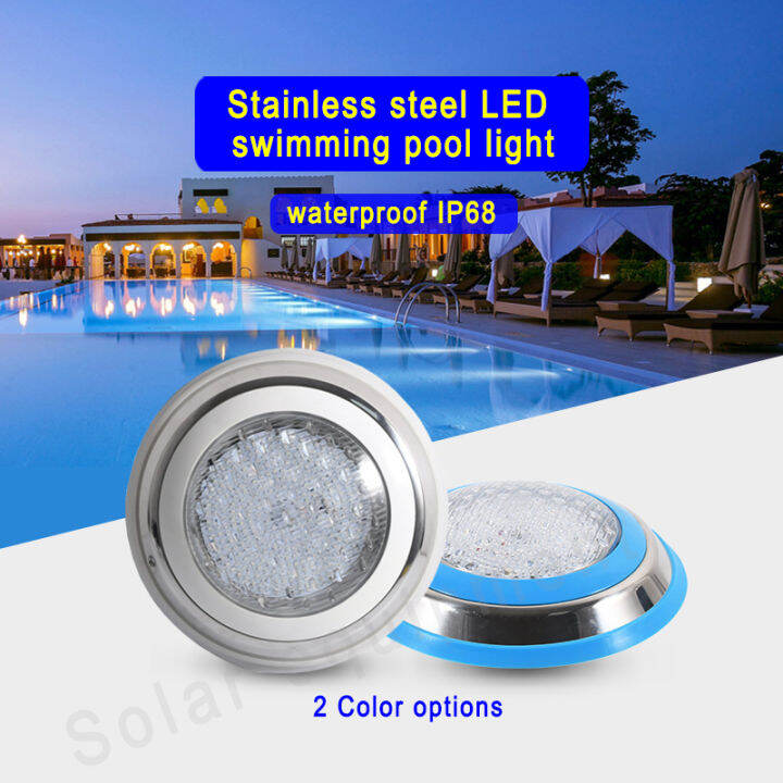 RGB Stainless steel pool light Underwater Lamp Waterproof Wall-mounted Landscape Light for ...