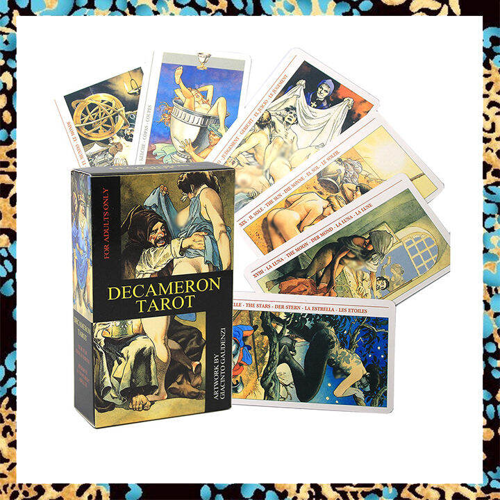 Decameron, Adults Tarot Card Deck | with Paper Guide Book | Standard ...