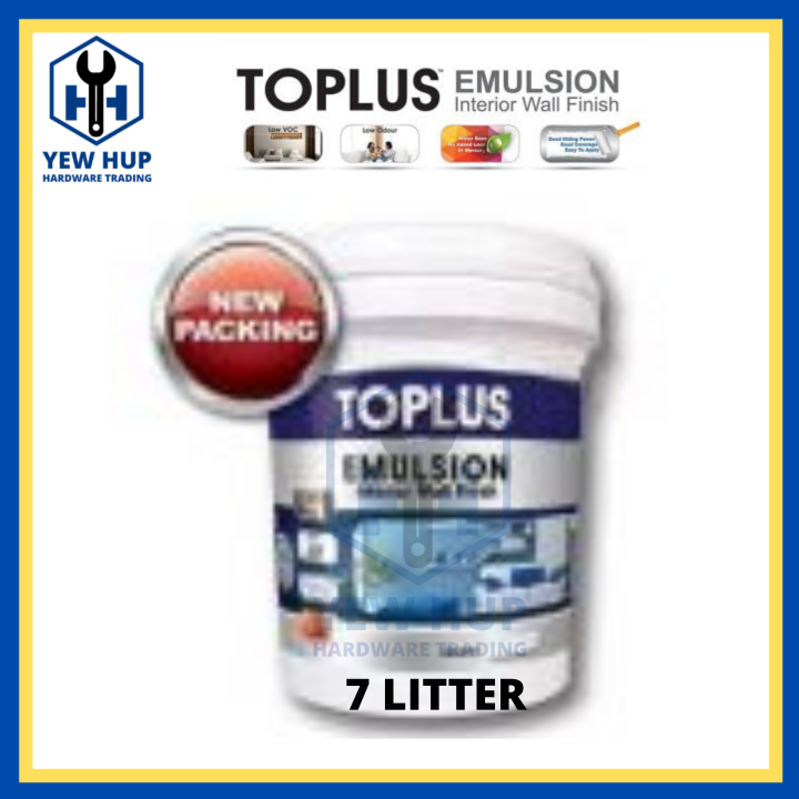 7 Liter Smart Paints TOPLUS Emulsion Paint for Interior Wall Paint | Lazada