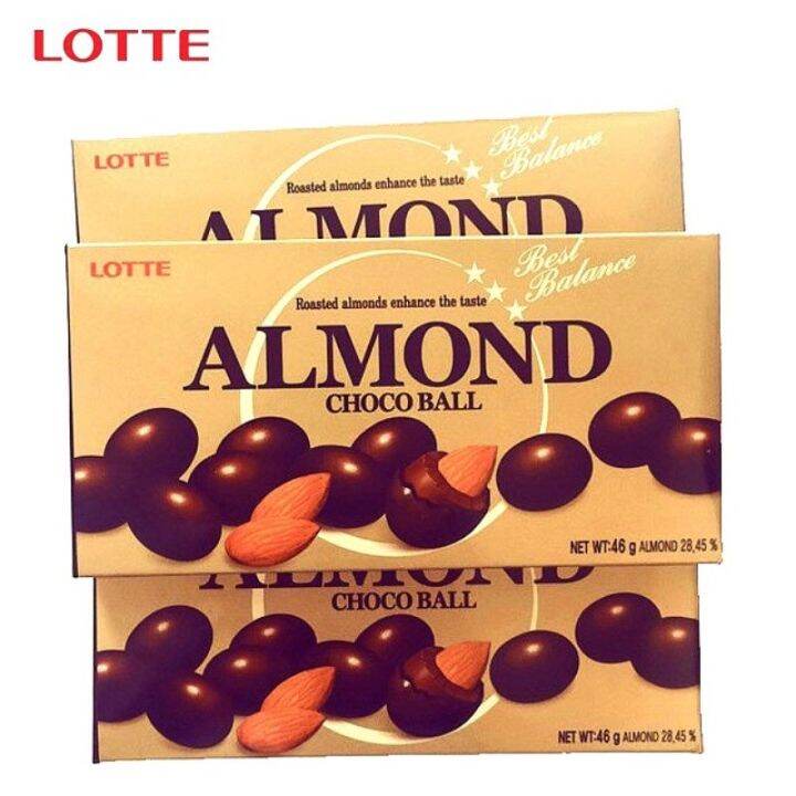 Lotte Almond Choco Ball 46g Roasted Almonds Chocolate | Lazada PH