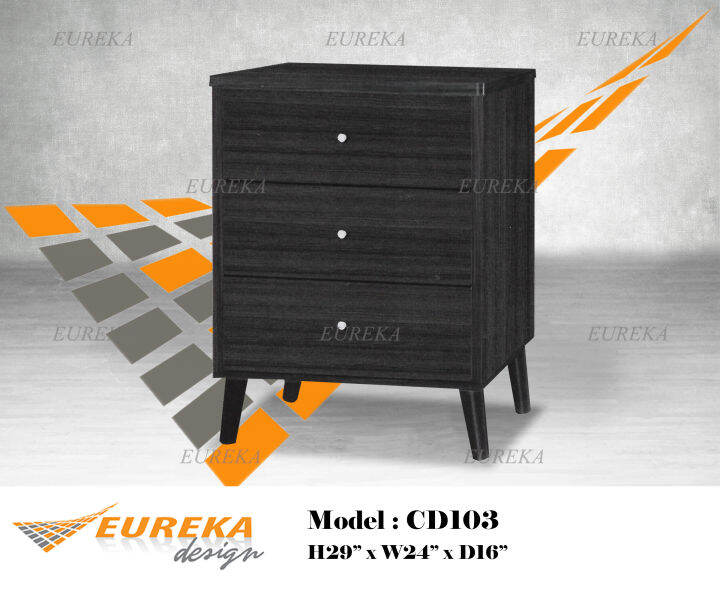 EUREKA 2.5x2ft Wooden Chest Drawer / Almari Laci (Deliver ...