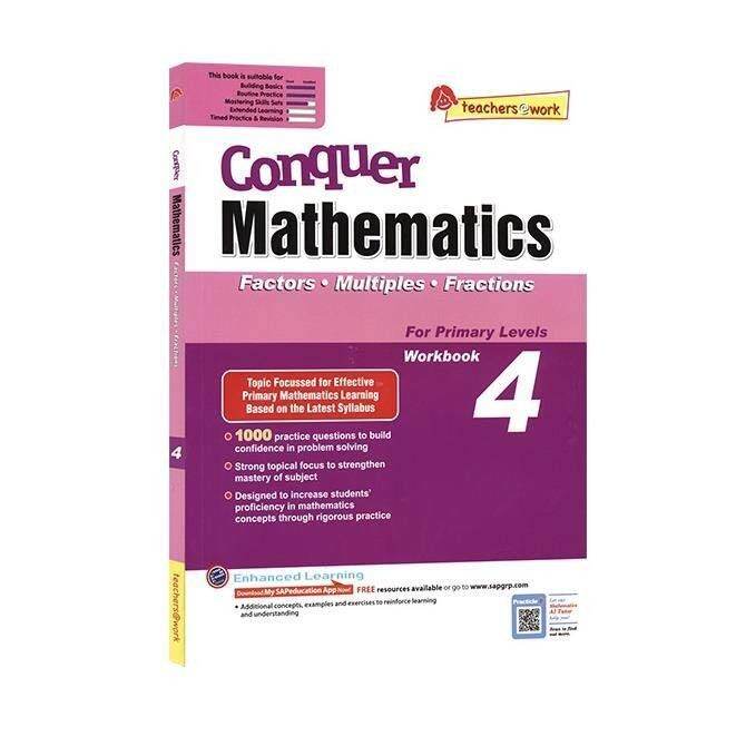 SAP conquest mathematics 4 factors multiples fractions Singapore ...