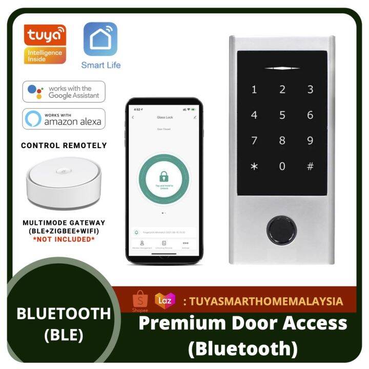 [TUYA] Bluetooth Smart Door Access; Mobile App/Fingerprint/RFID/Pincode ...