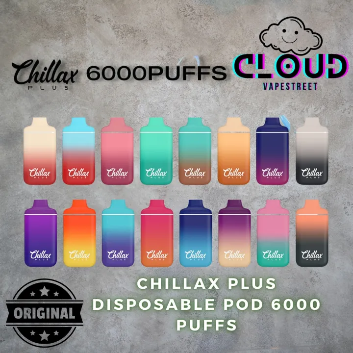 {Original} Chillax Plus 6000 Puffs Disposable Pods Rechargable | Lazada PH