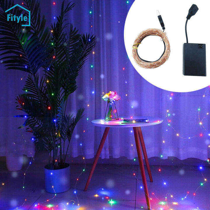 Fityle 20 Meter LED Strip USB Power Fairy LED Light Copper | Lazada PH