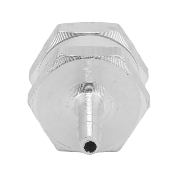 Fuel Line Check Valve, Aluminum Alloy One Way Check Valve for Gasoline ...