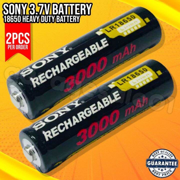 ⚡ 2pcs SONY 3.7V Rechargeable Batteries LR18650 Heavy Duty ⚡ | Lazada PH